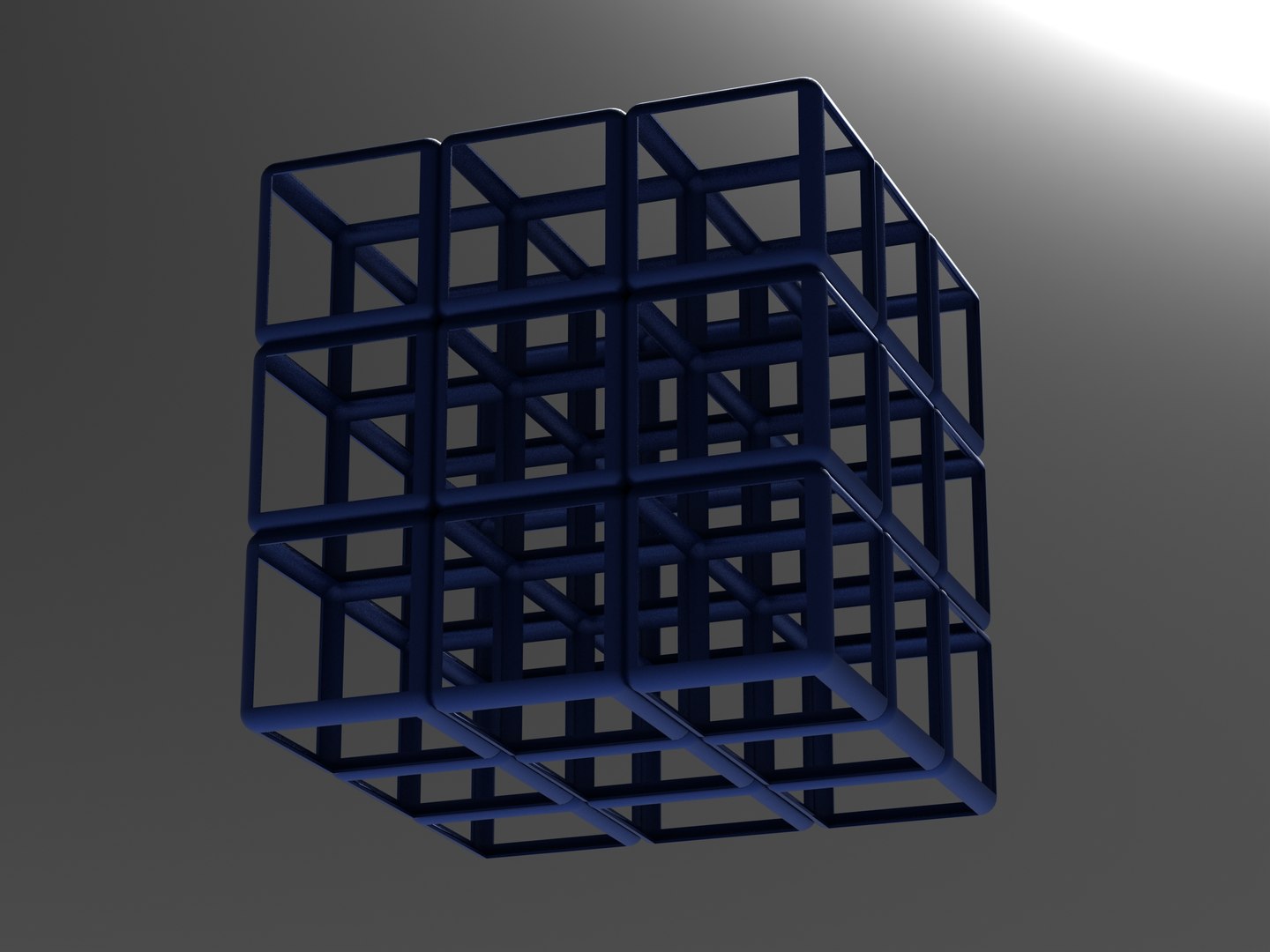 3D Wireframe Shape Rubik Cube Model - TurboSquid 2162734
