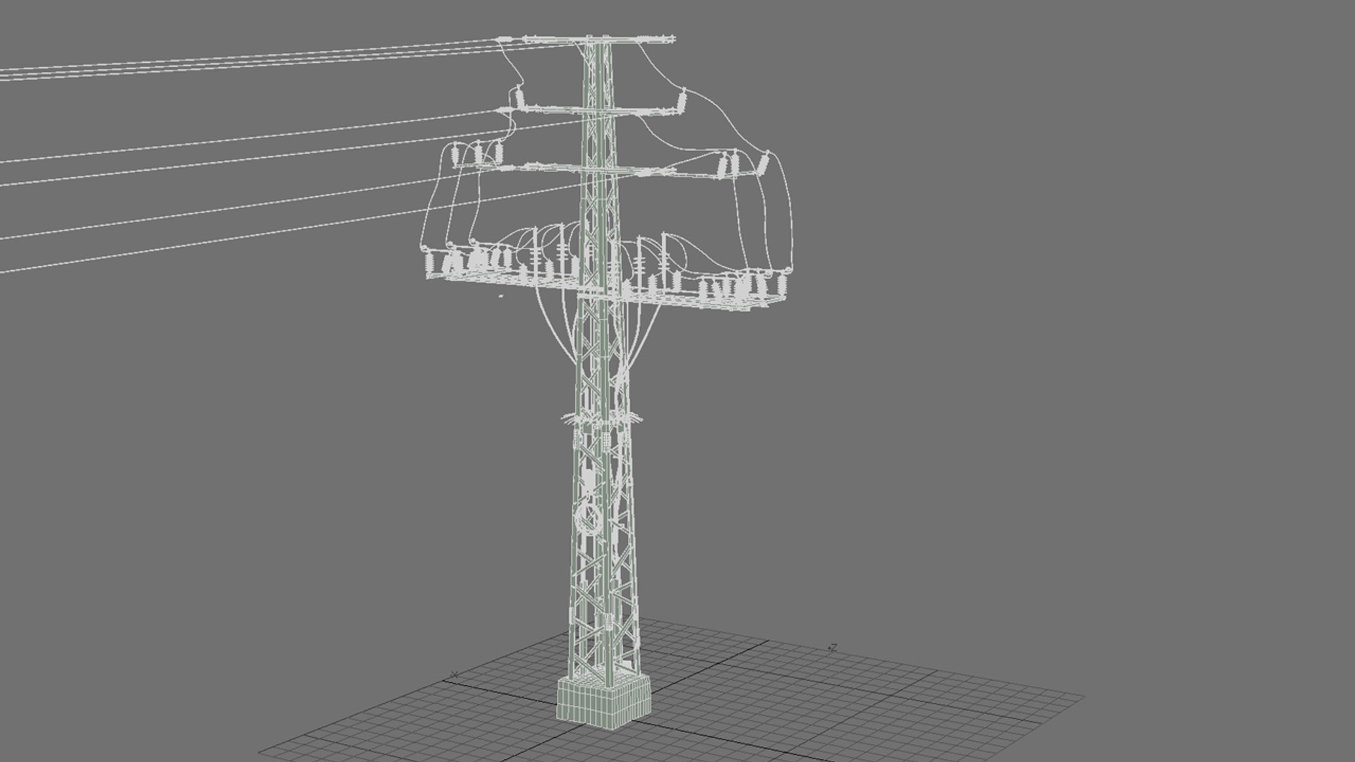 power transmission tower 3d model