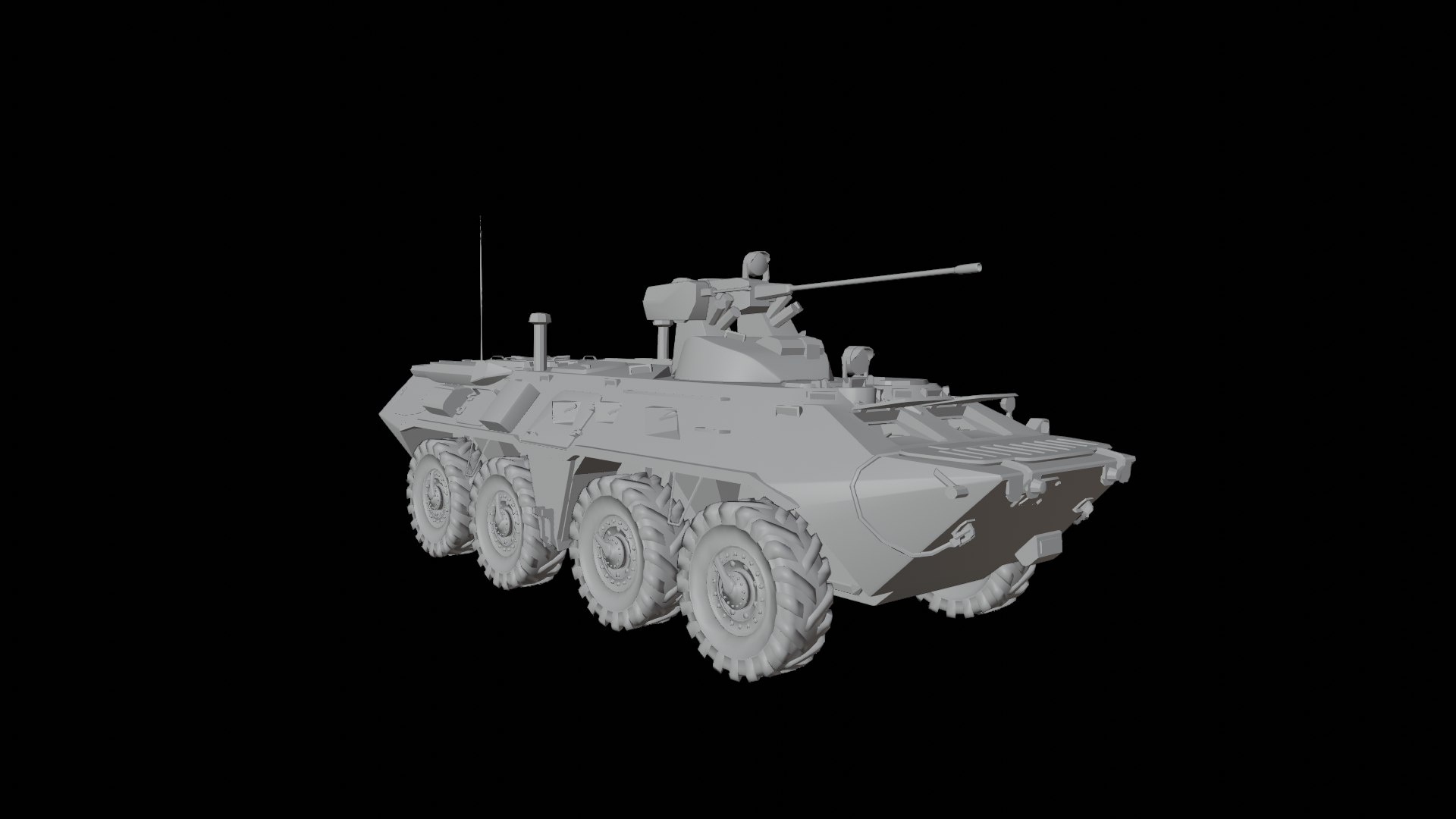 Armored Personnel Carrier BTR-82A 3D Model - TurboSquid 2023966