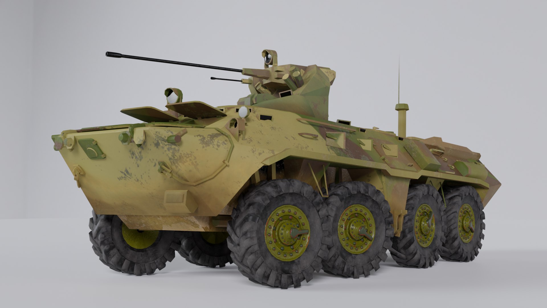 Armored Personnel Carrier BTR-82A 3D Model - TurboSquid 2023966