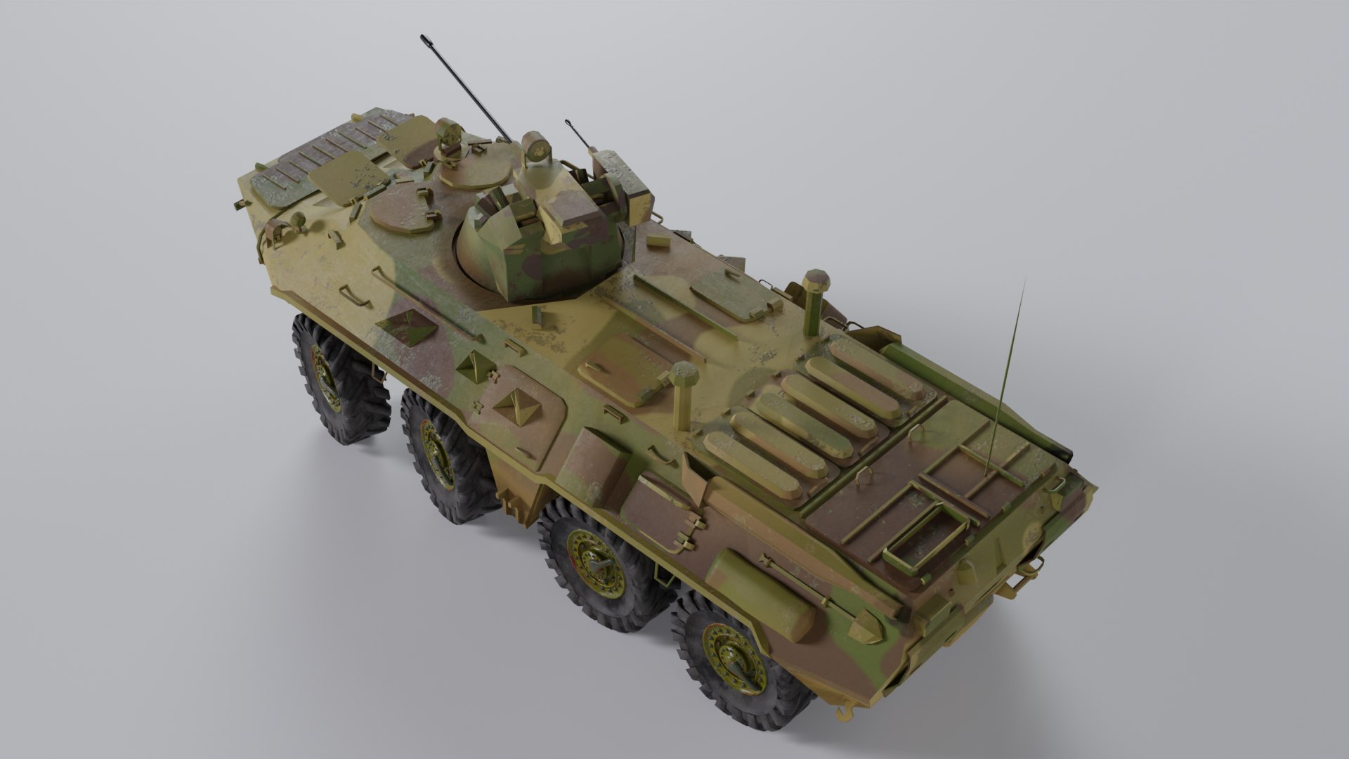 Armored Personnel Carrier BTR-82A 3D Model - TurboSquid 2023966