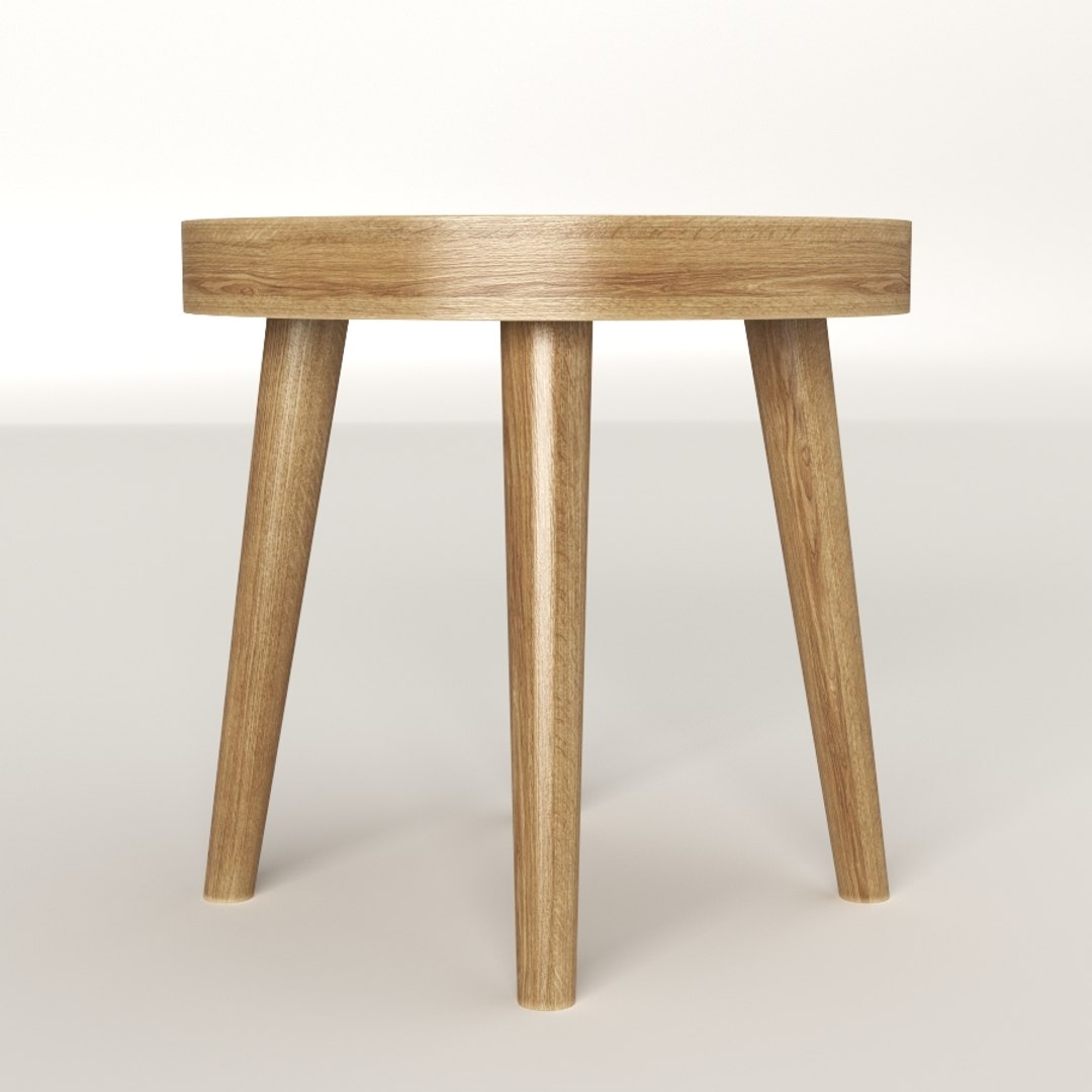 Simple Wood Table 3D - TurboSquid 1622582