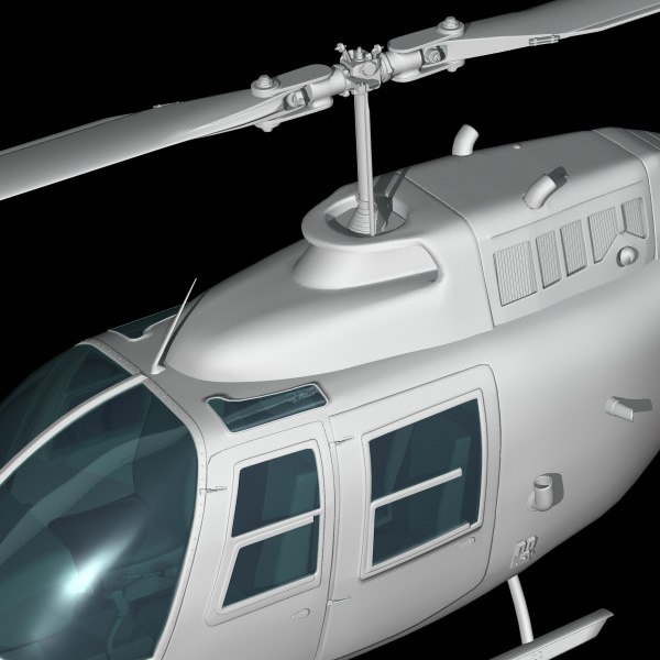 3d model of helicopter bell