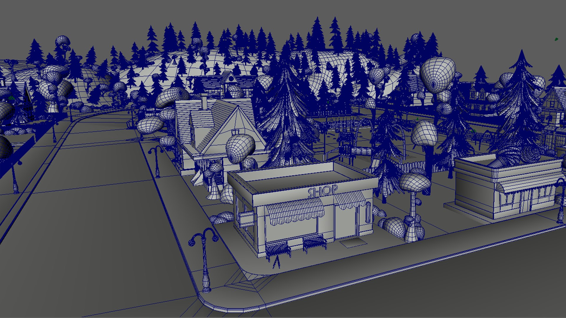 3D Stylized Cartoon City Model - TurboSquid 2199126