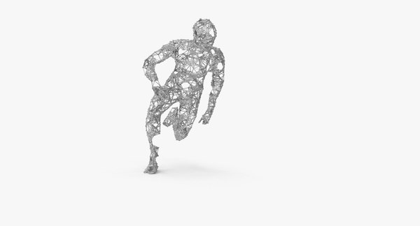 Human pose abstract running 3D - TurboSquid 1301846