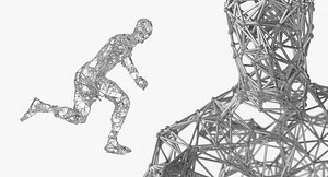 3D model human pose abstract sitting - TurboSquid 1301863