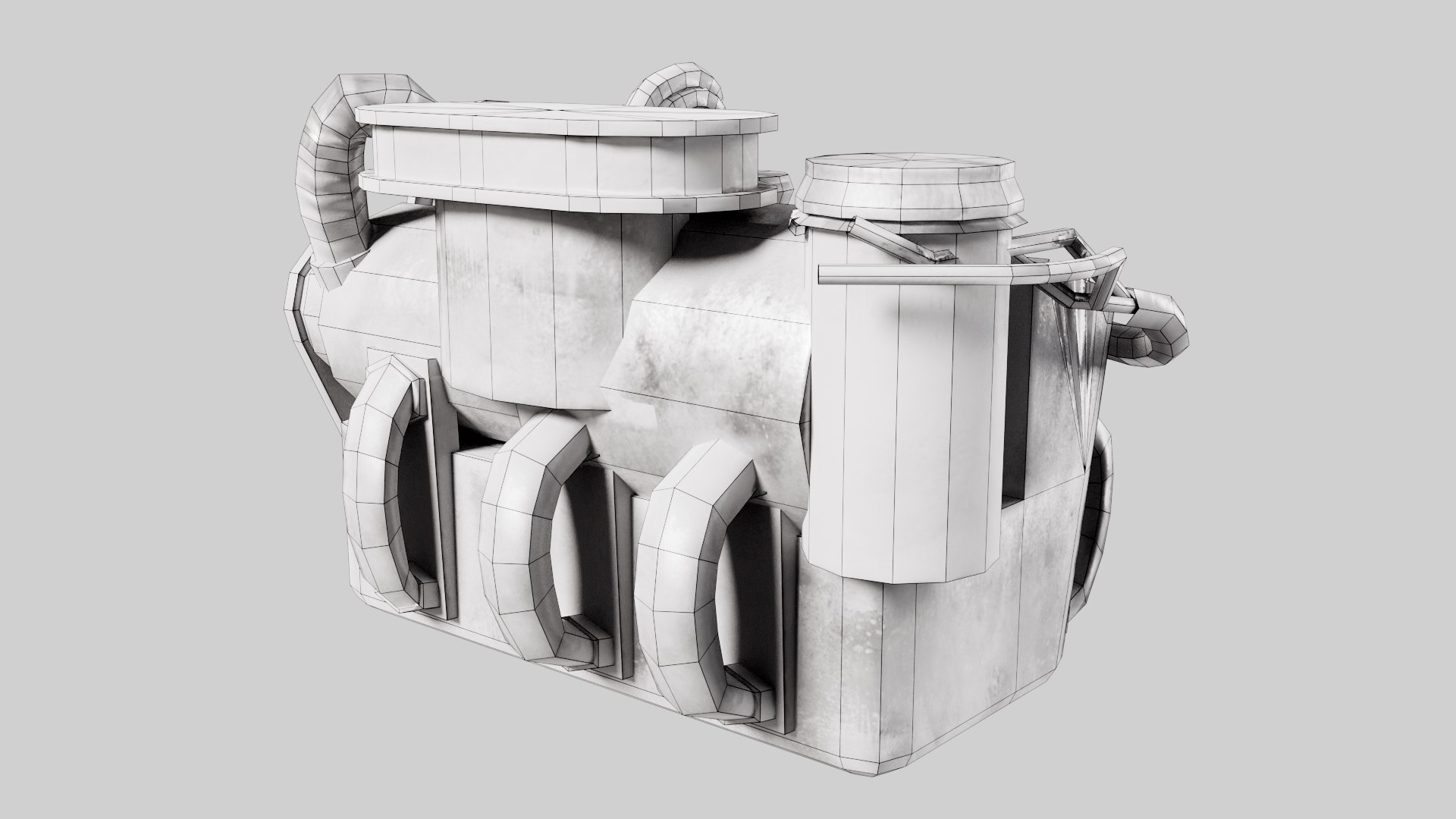 3D Collection Of Rusty Damaged Car Engines Da1 Model - TurboSquid 1964441