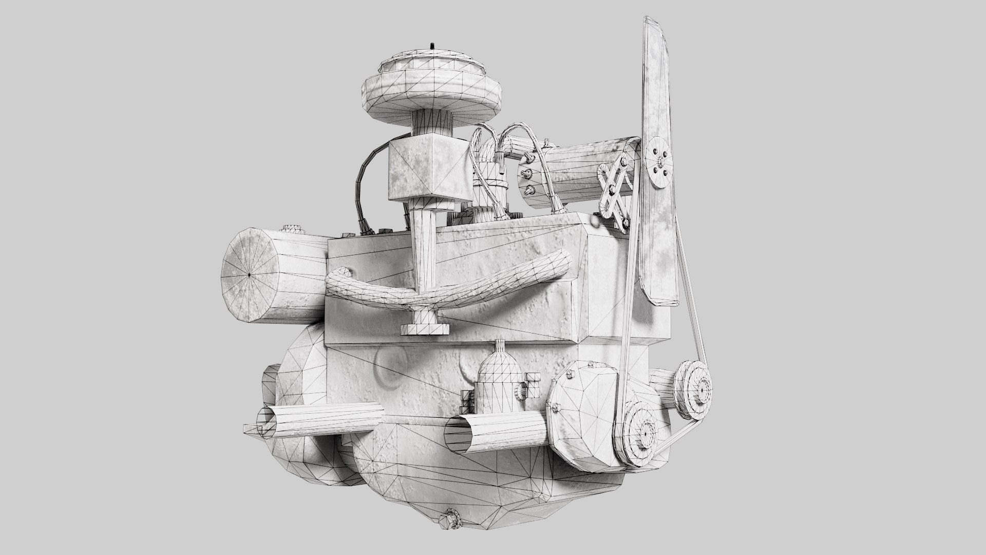 3D Collection Of Rusty Damaged Car Engines Da1 Model - TurboSquid 1964441