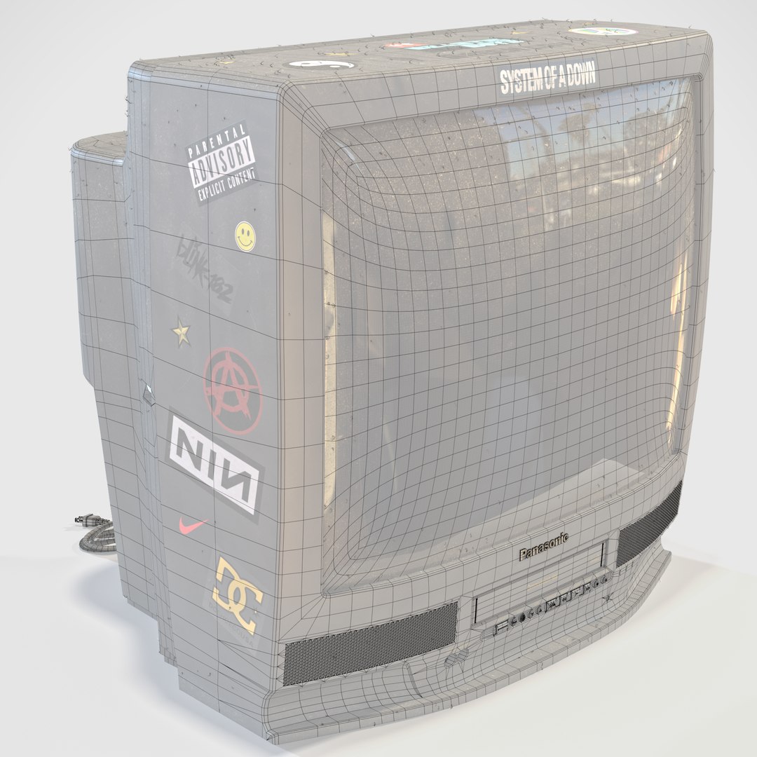 Crt Television 3d Fbx