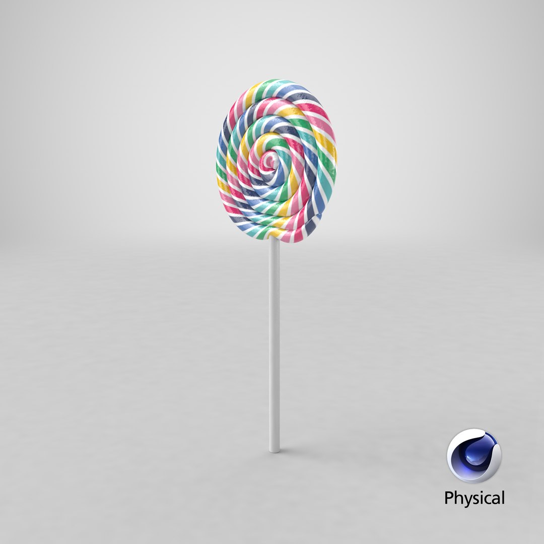 3D Swirl Lollipop Model - TurboSquid 1987667