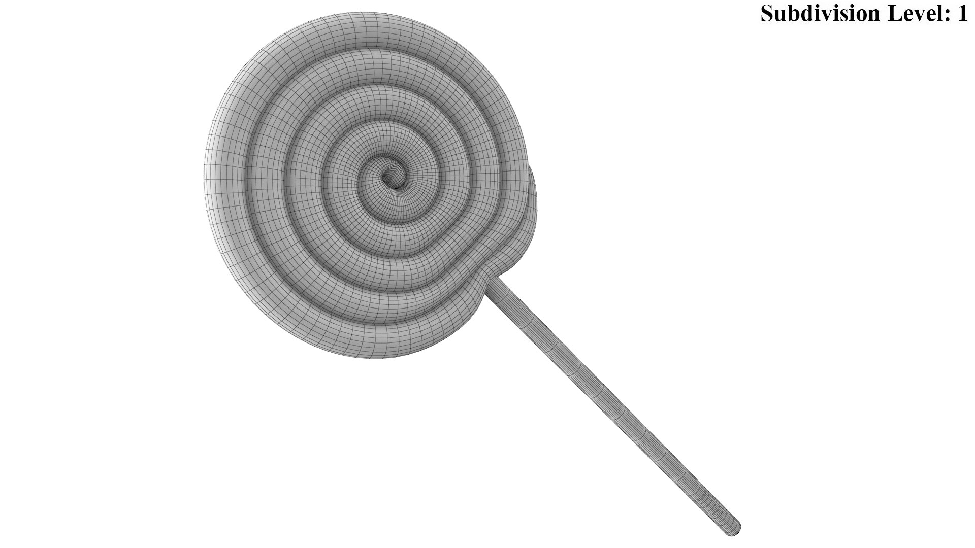 3D Swirl Lollipop Model - TurboSquid 1987667