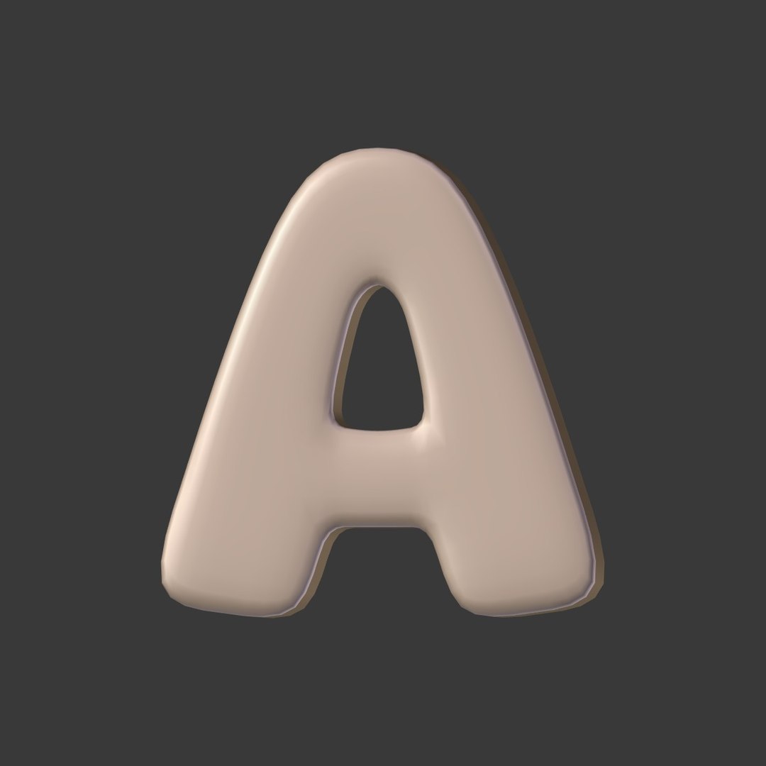 Cartoon Alphabet 3D Model - TurboSquid 1472717