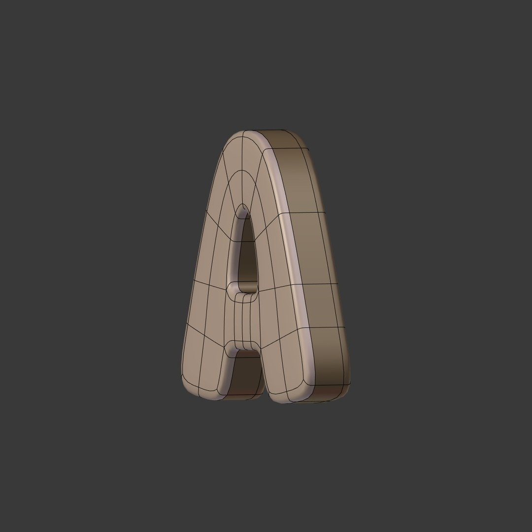 Cartoon Alphabet 3D Model - TurboSquid 1472717