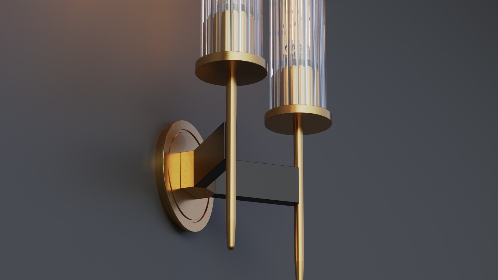 Allouette Double Sconce 3D Model - TurboSquid 2126725