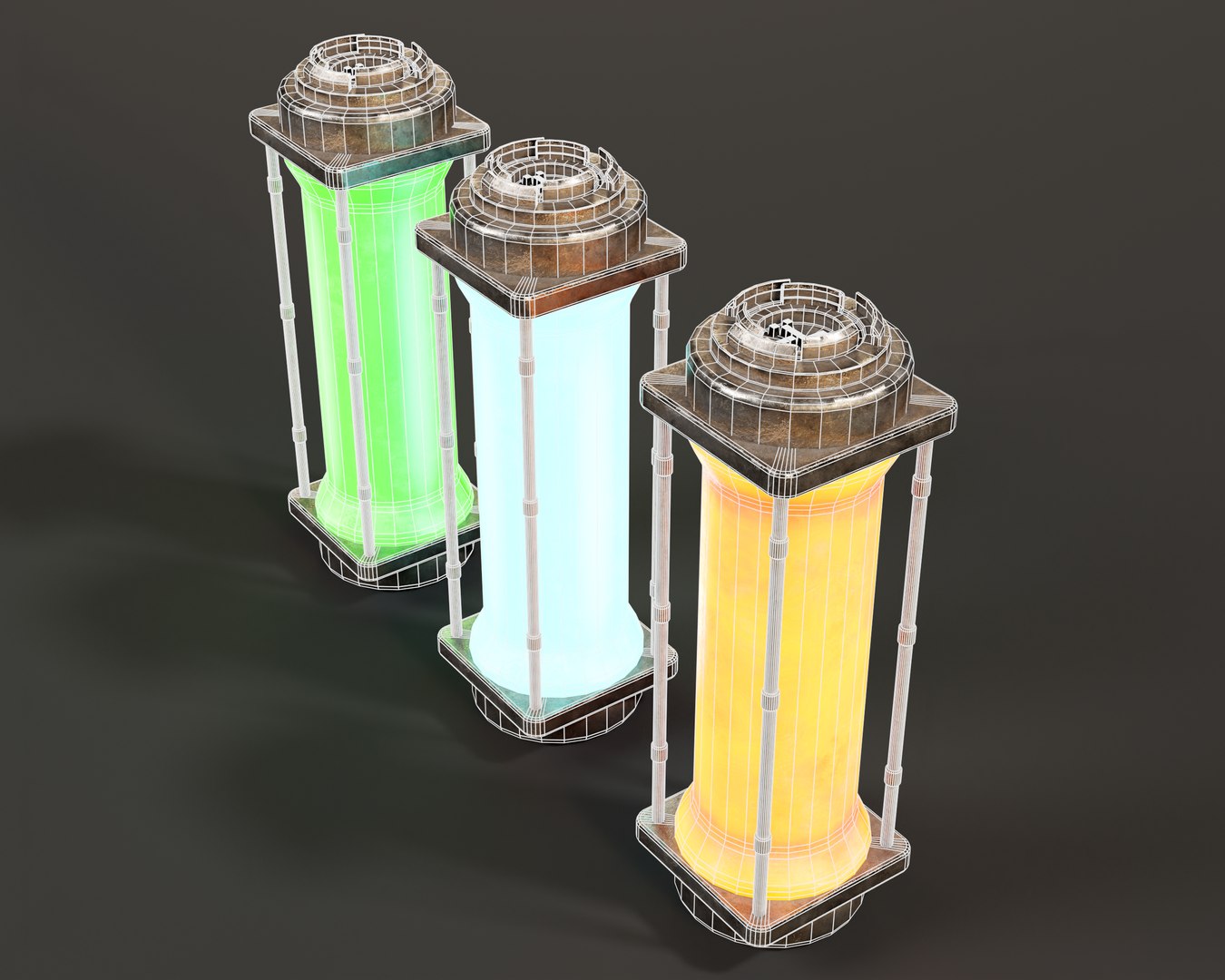 Sci-Fi Power Cells 3D Model - TurboSquid 2357567