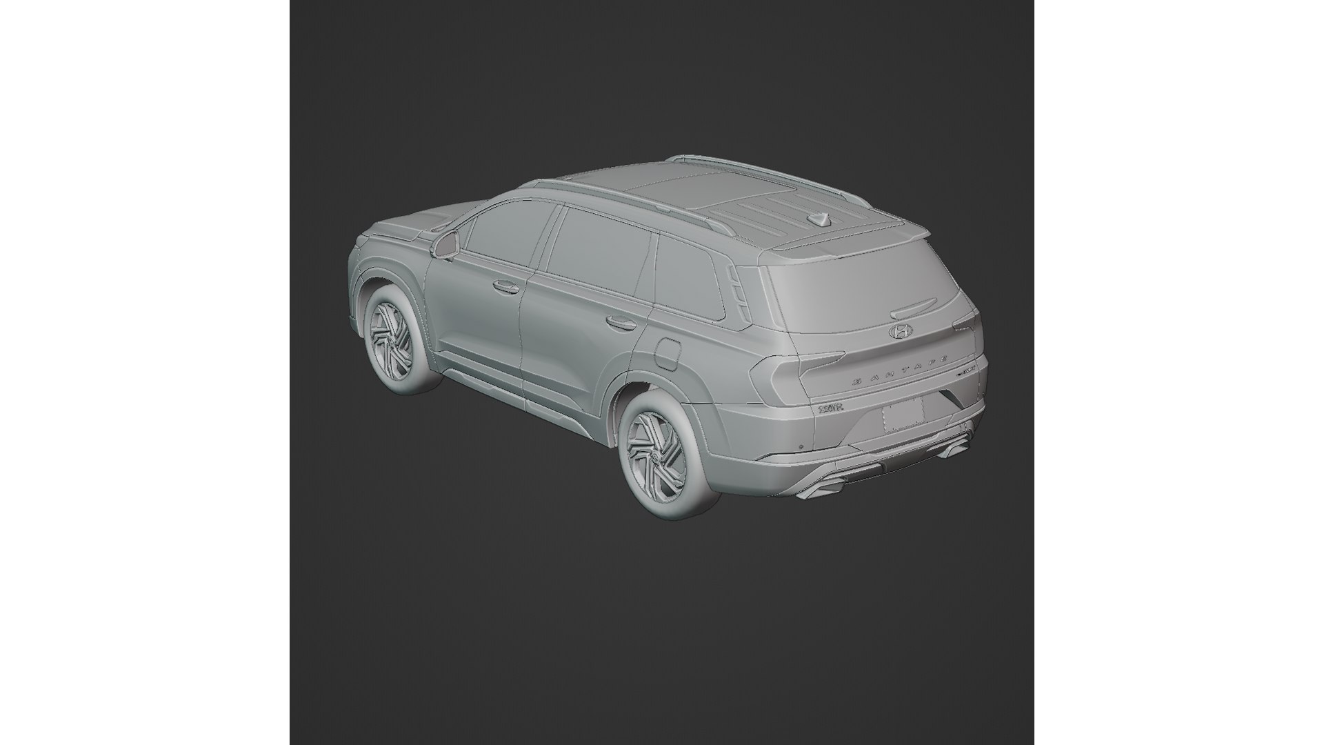Hyundai Santa Fe 2020 3D model - TurboSquid 2062146