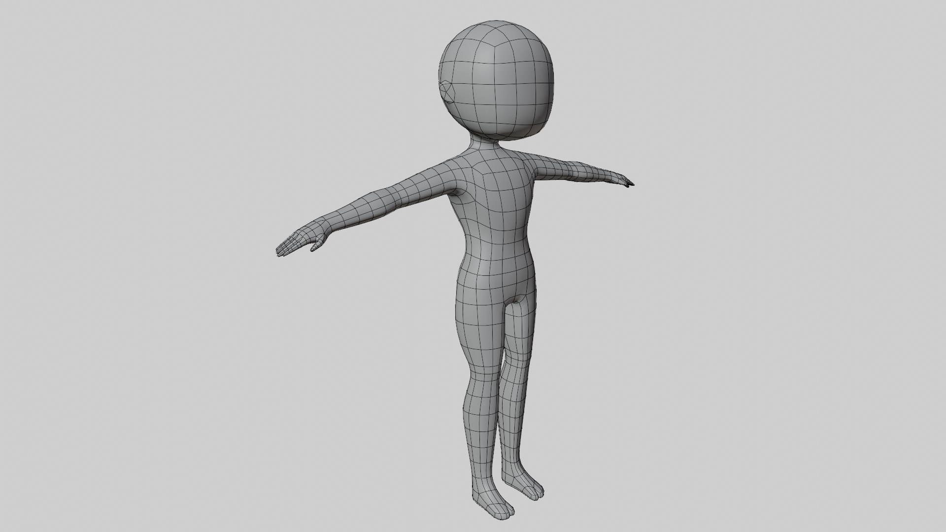 3D Stylistic Base Human Body Mesh Model - TurboSquid 1952689