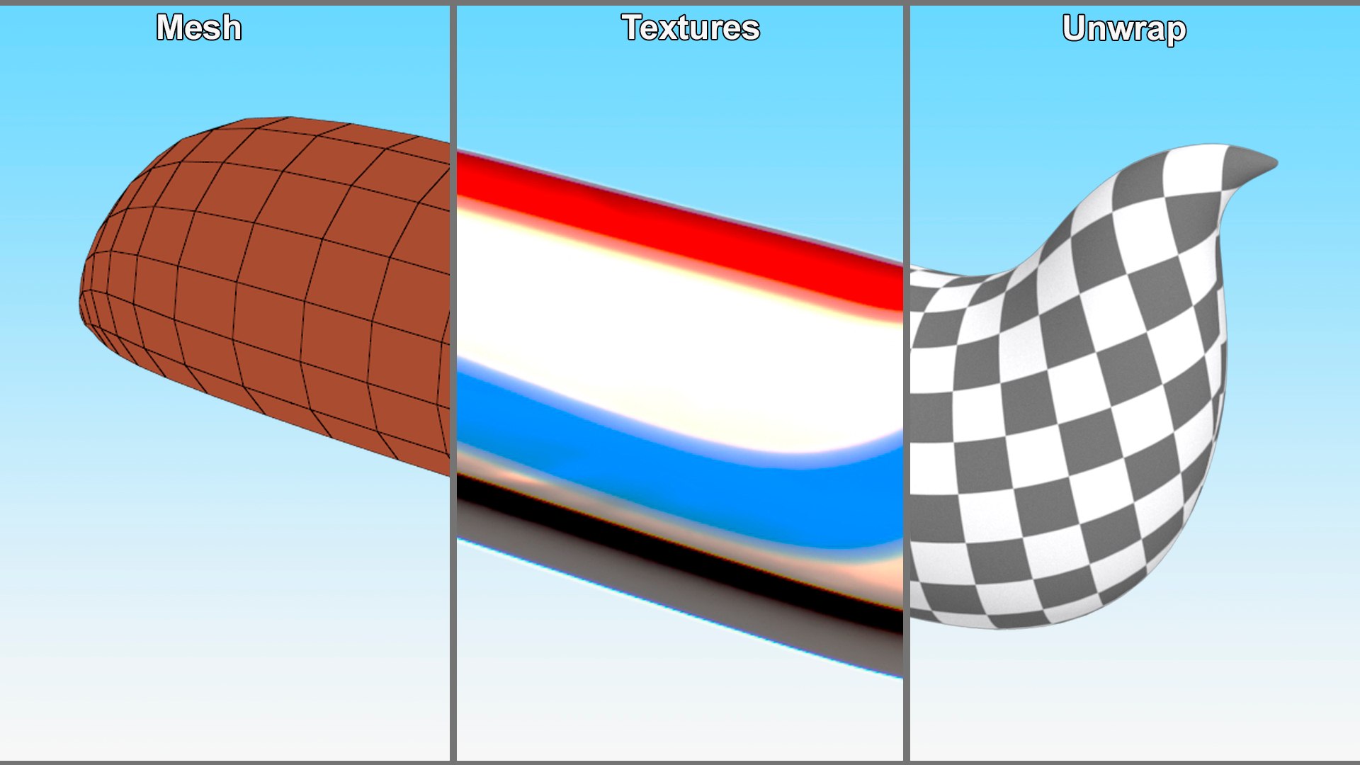 Toothpaste Blob Thee Colors 3D Model - TurboSquid 2319049