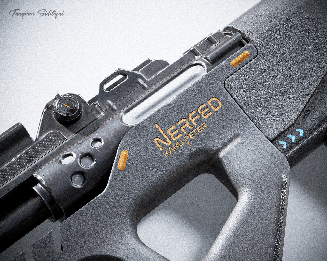 3D Sci-fi SMG Weapon PBR Model - TurboSquid 2136075