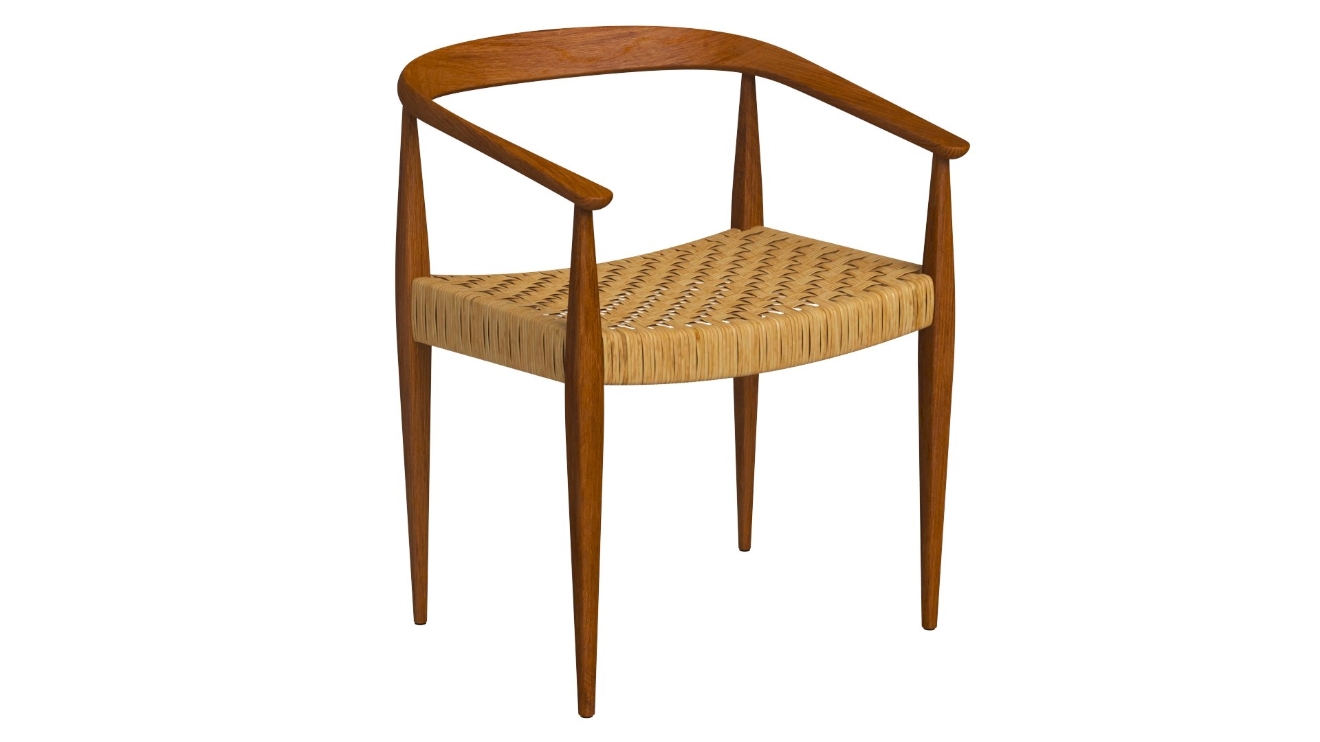 3D Nanna Ditzel Danish Armchair Model 113 model - TurboSquid 2152515