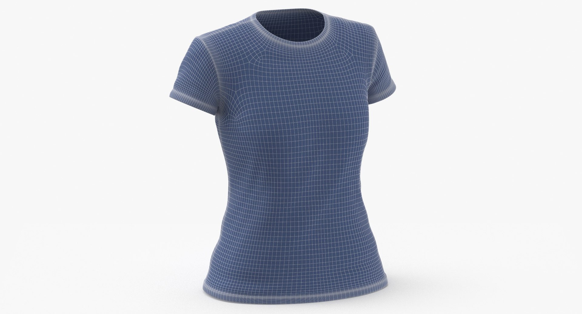 3D Female Crew Neck Worn White Delivery 02 model - TurboSquid 1731416