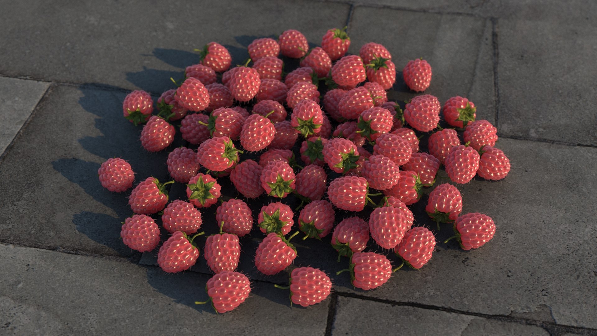 3D Raspberry - TurboSquid 2021705