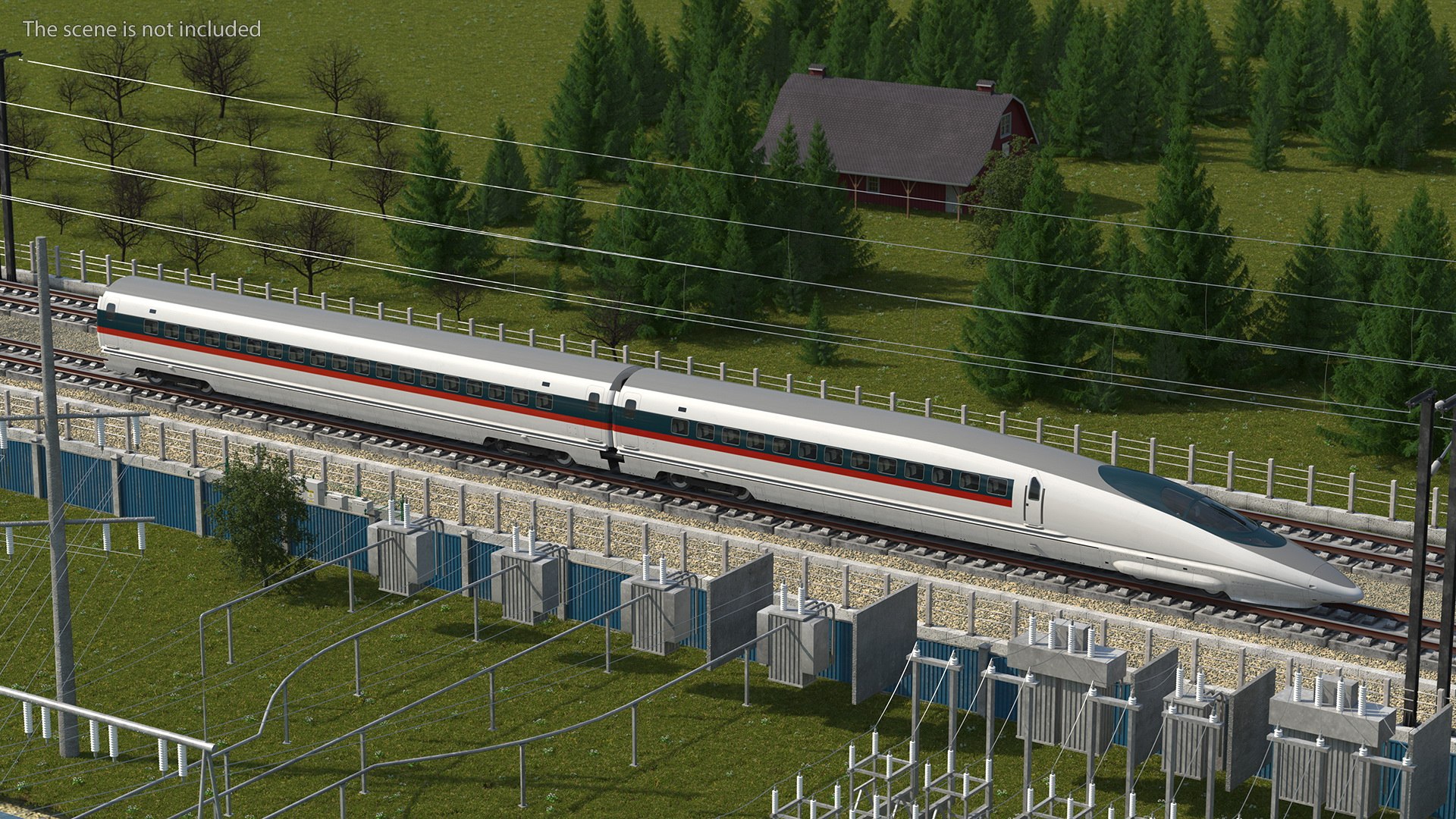 Very High Speed Train 3D Model - TurboSquid 1875592