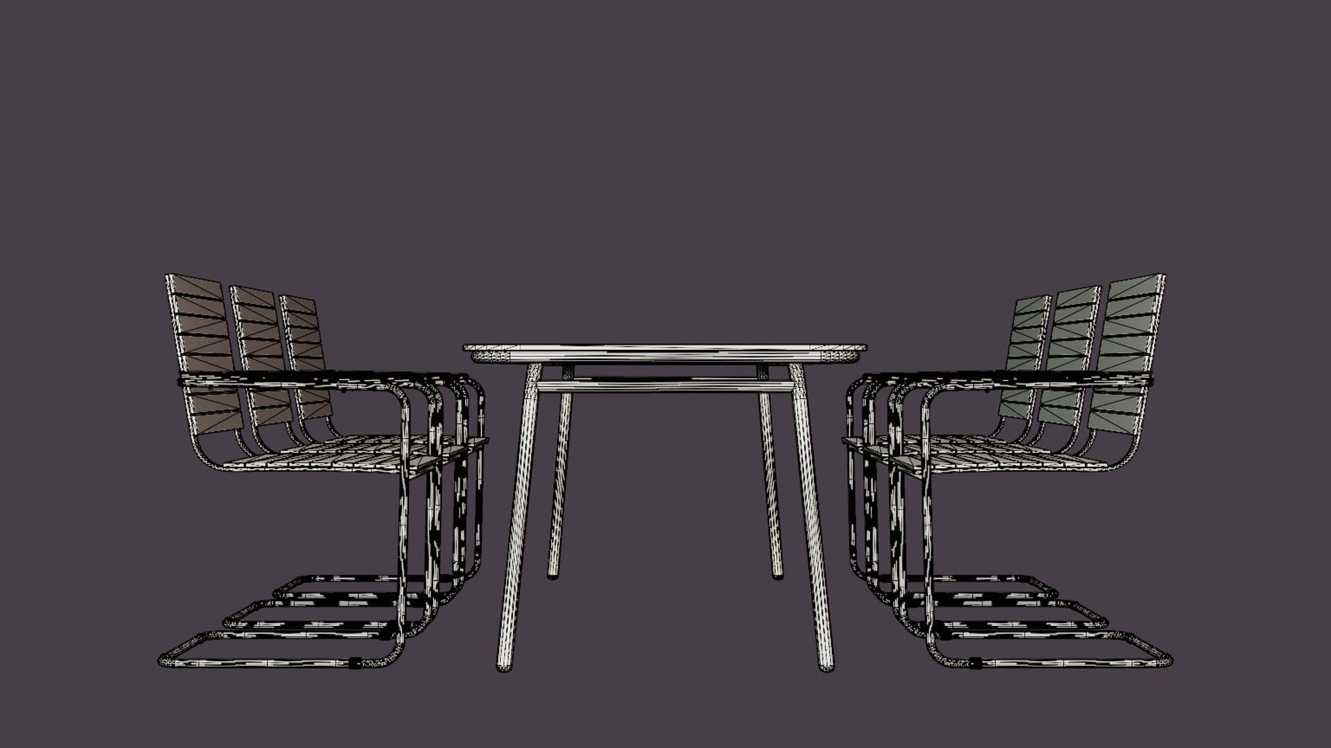 Malo And Hono Dining Set 3D Model - TurboSquid 2240804