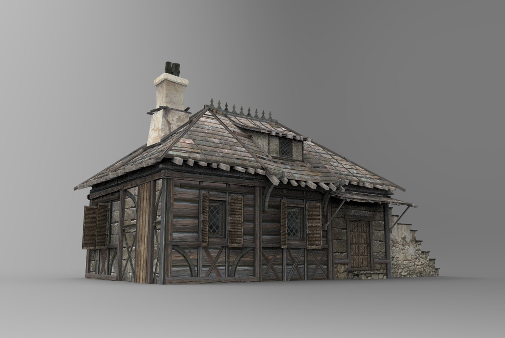 Medieval building 03 fantasy house 3D model - TurboSquid 1252476