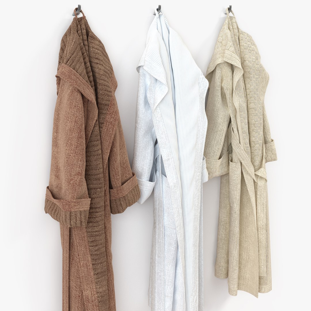 Bathrobe Bath 3d Max