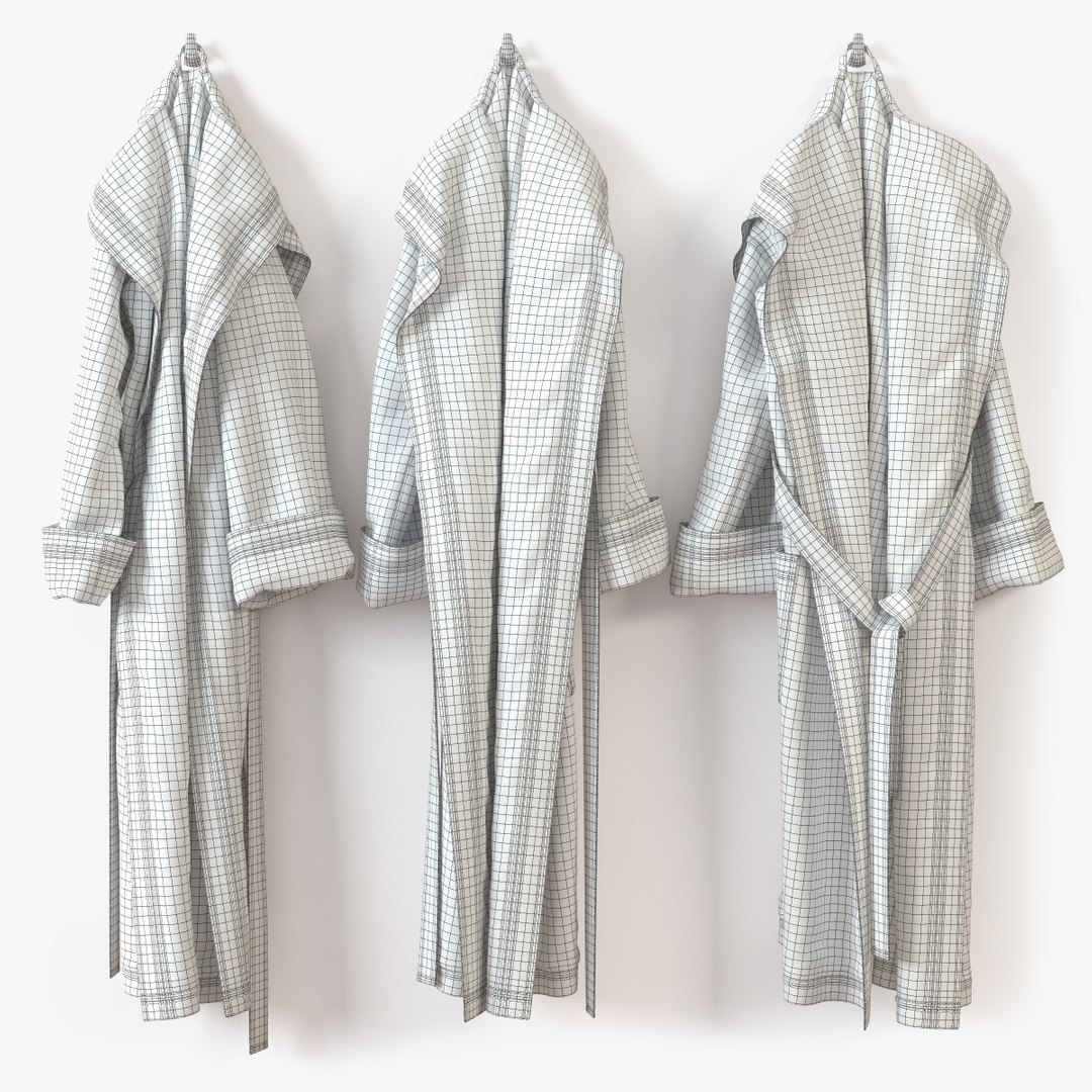 Bathrobe Bath 3d Max