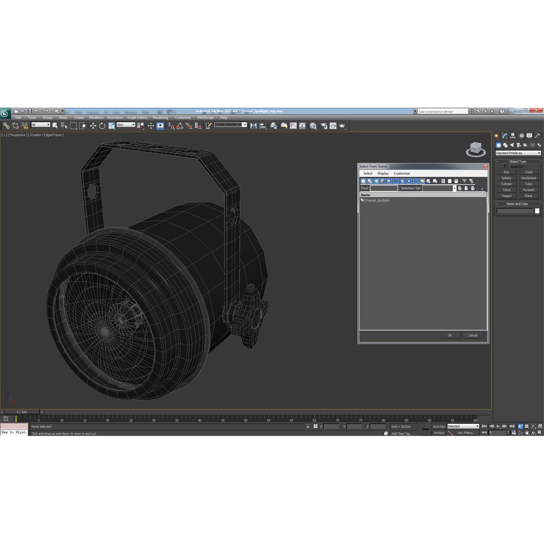 Fresnel Spotlight 3d C4d
