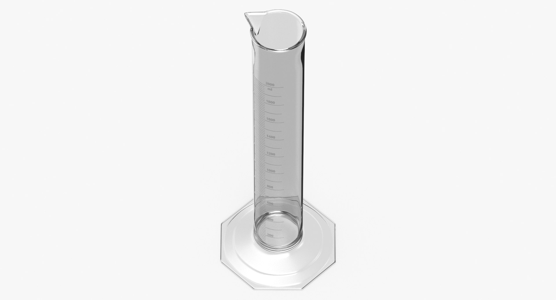 Graduated Cylinder 2L Model - TurboSquid 1978935