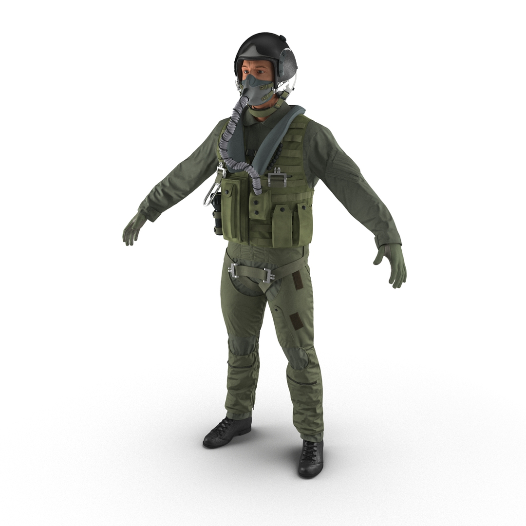 3D Military Pilots Rigged - TurboSquid 1428207