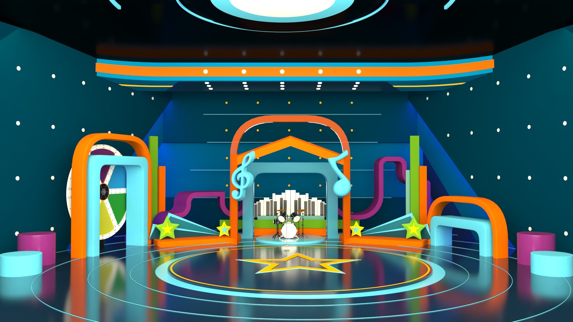 3D Child Music Tv Studio Competition Design - TurboSquid 1859809