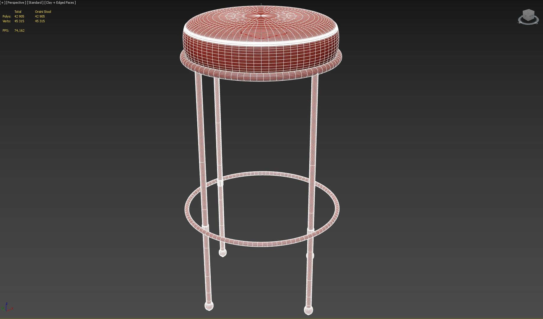 3D Orsini Stool Model - TurboSquid 1607482