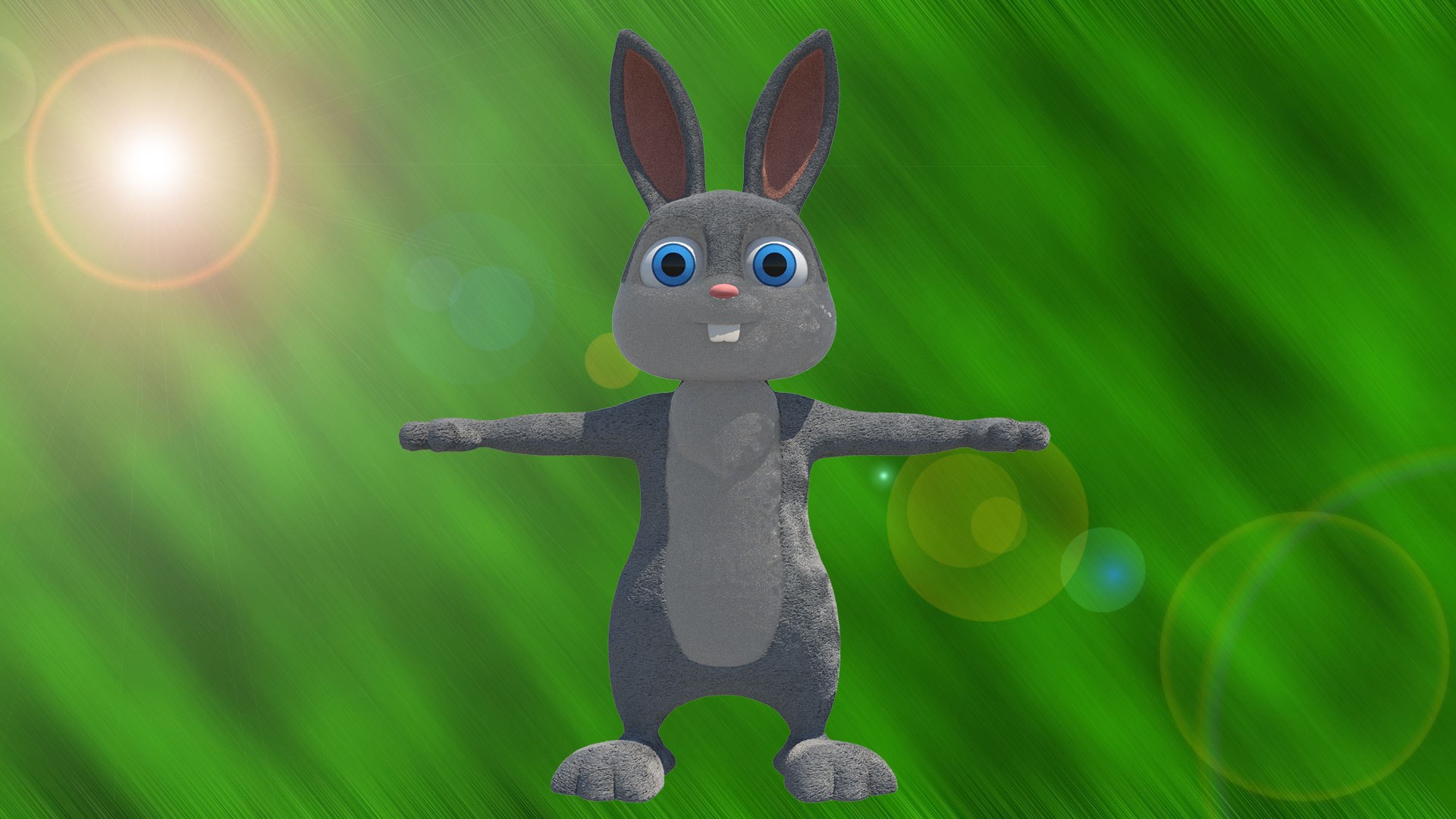 Rabbit 3d Cartoon 3D Model - TurboSquid 1781203
