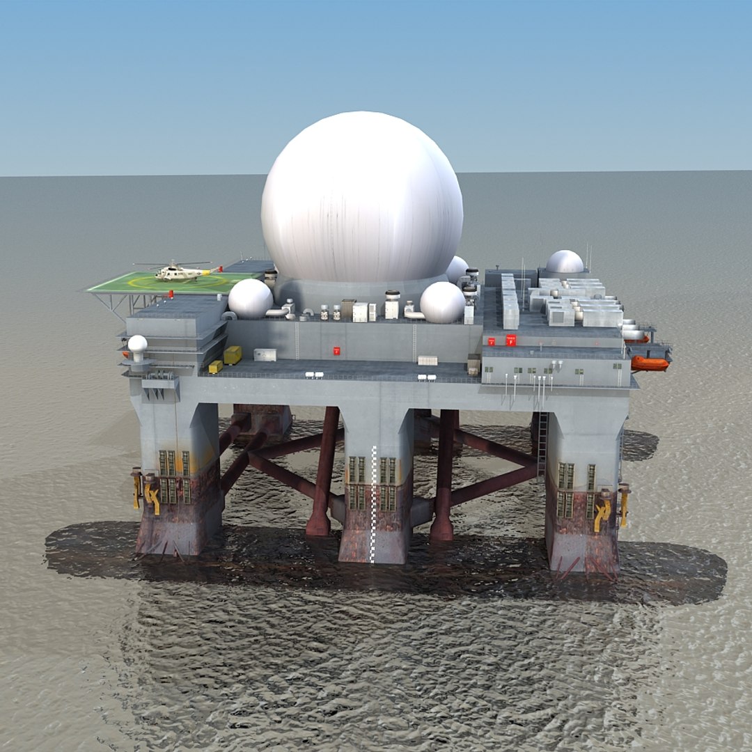3d Sbx-1 Sea-based X-band Radar