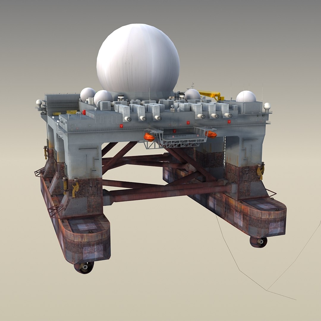 3d Sbx-1 Sea-based X-band Radar