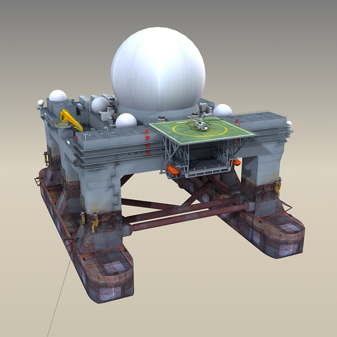 3d Sbx-1 Sea-based X-band Radar