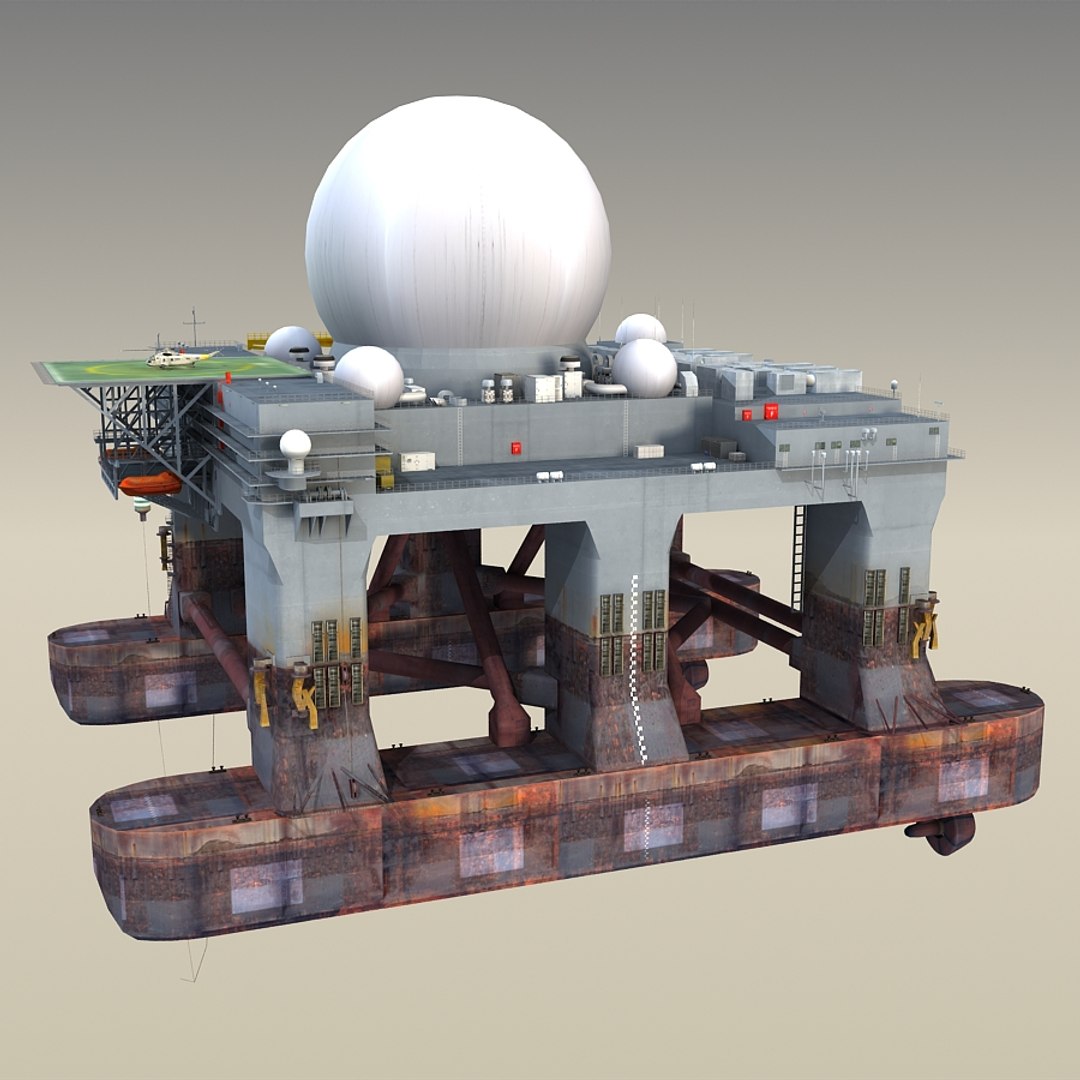 3d Sbx-1 Sea-based X-band Radar