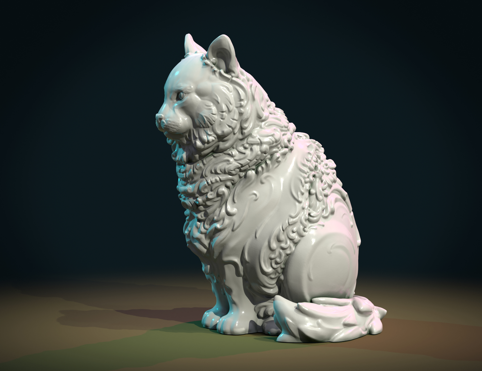 Sitting Cat model - TurboSquid 1731860