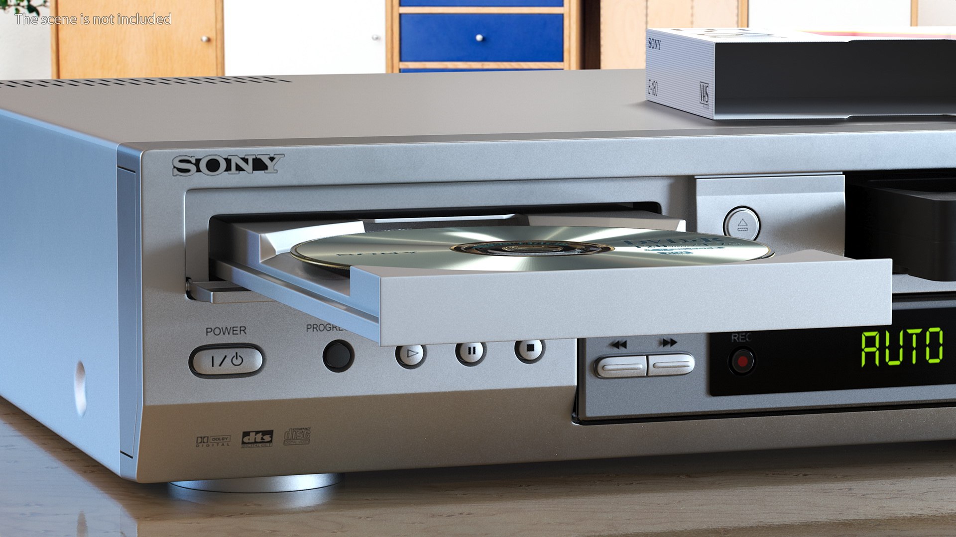 3D Sony SLV D300P Combo Player with Video Cassette DVD Disc ...