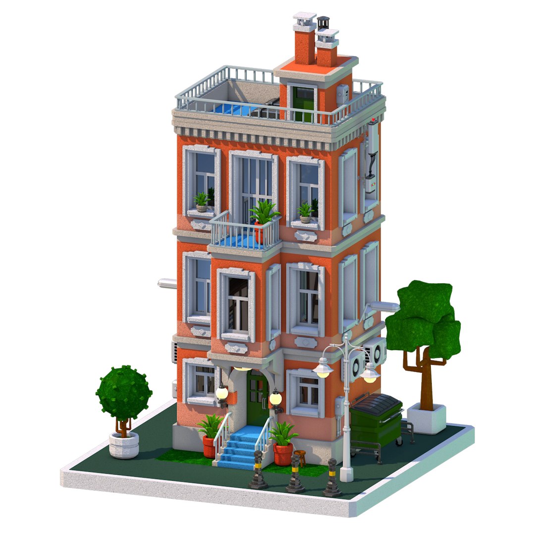 Cartoon Apartment 03 3D - TurboSquid 2181700