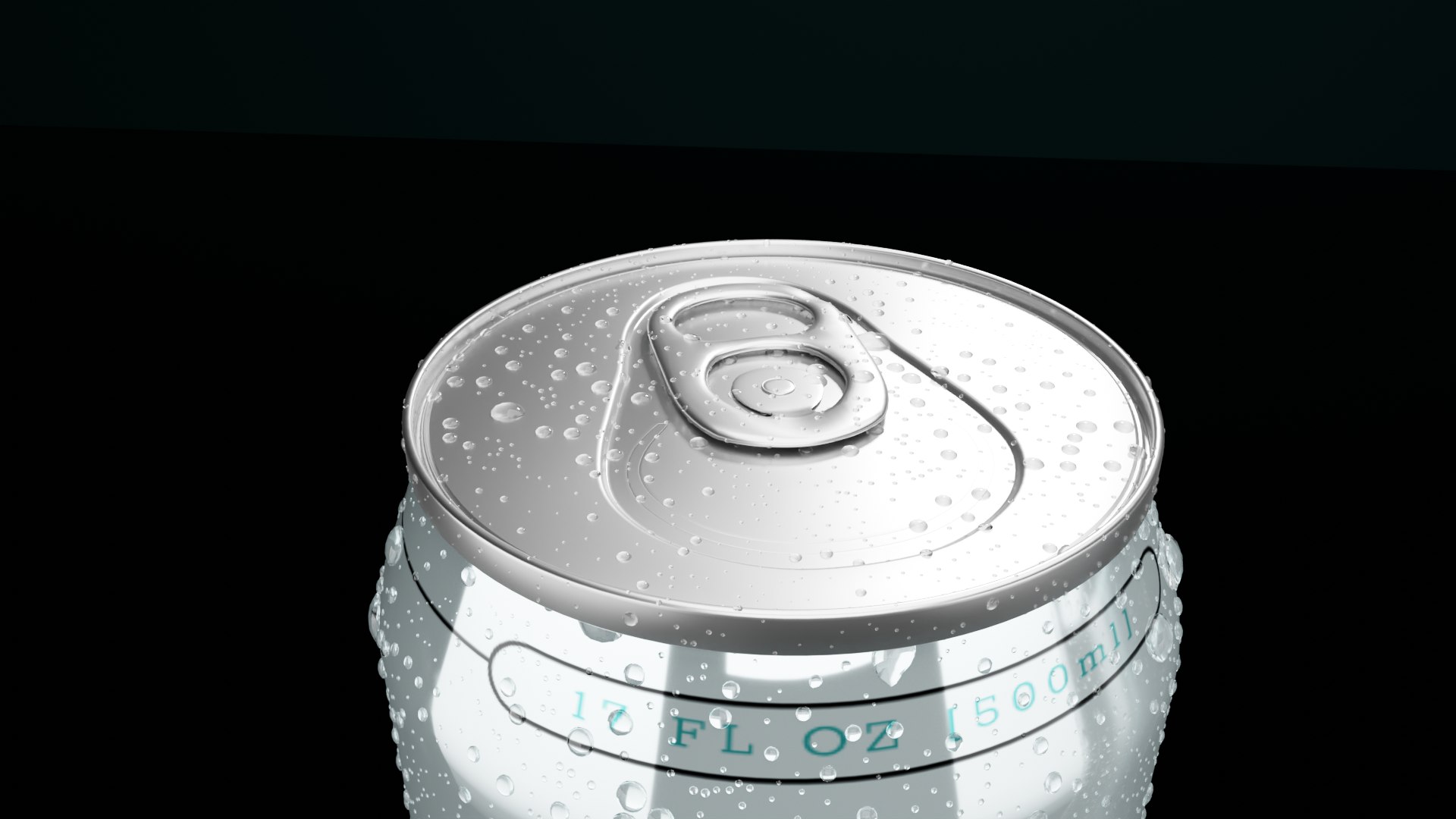3D Complete Beverage Cans Pack Water Droplets Open And Closed Tabs ...
