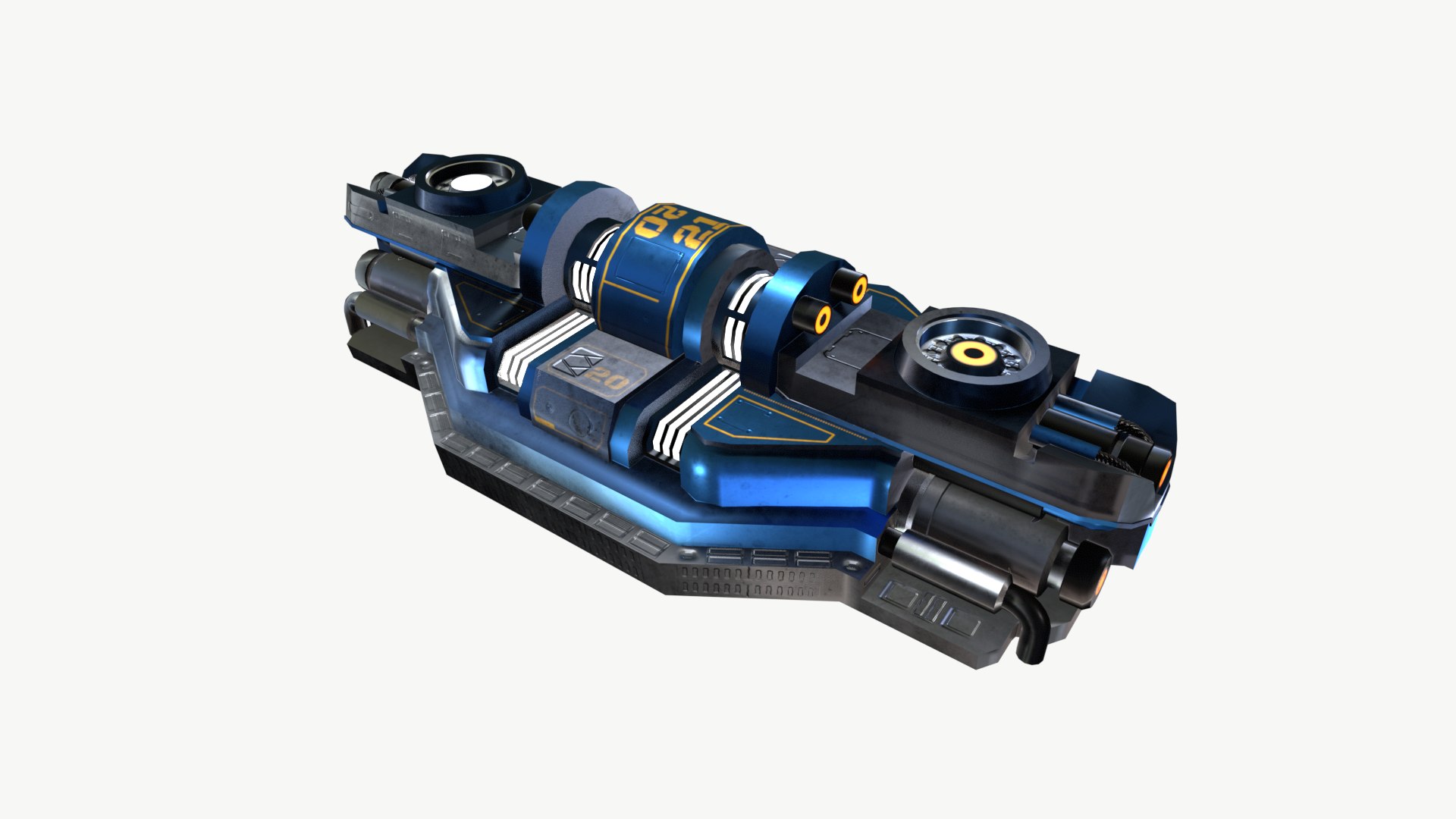 3D SCI-FI Motor Shield Ship Space Model - TurboSquid 2111540
