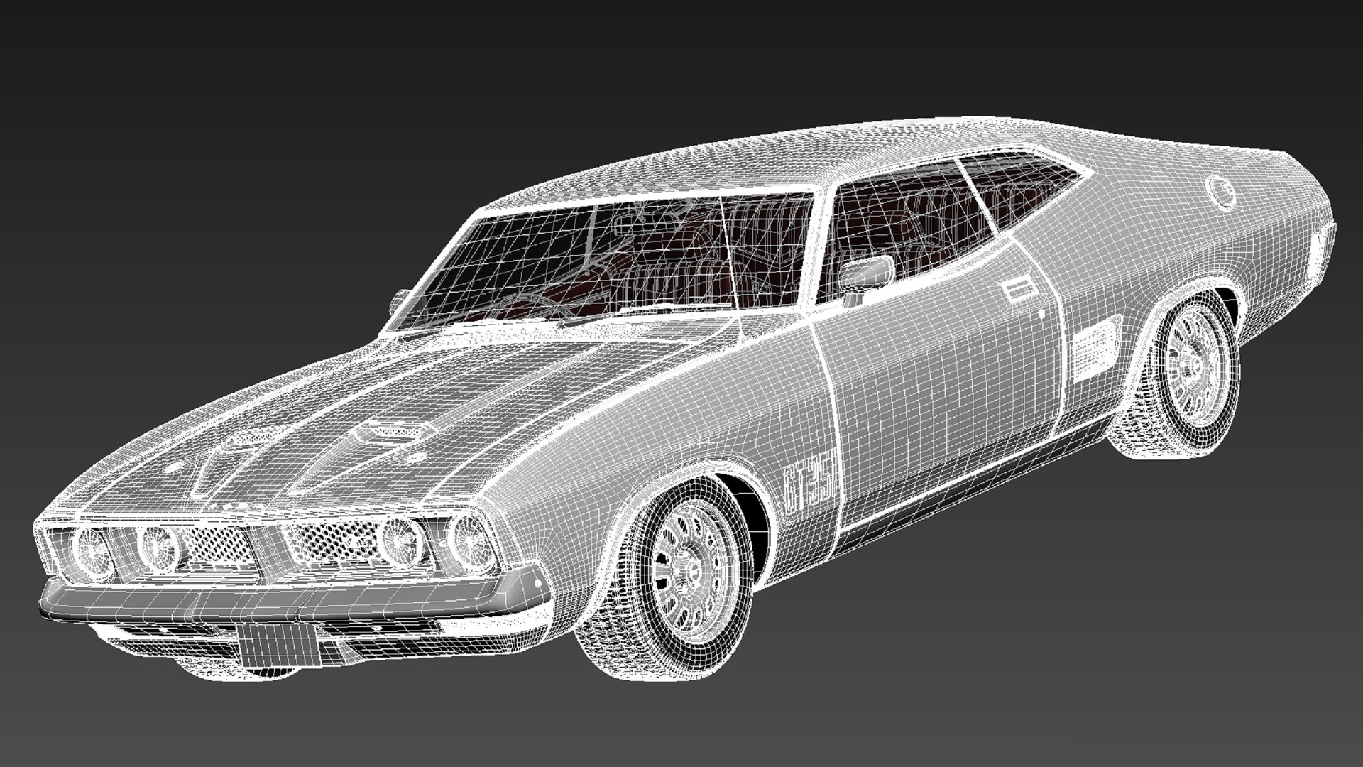 3d 1973 Coupe Falcon Model