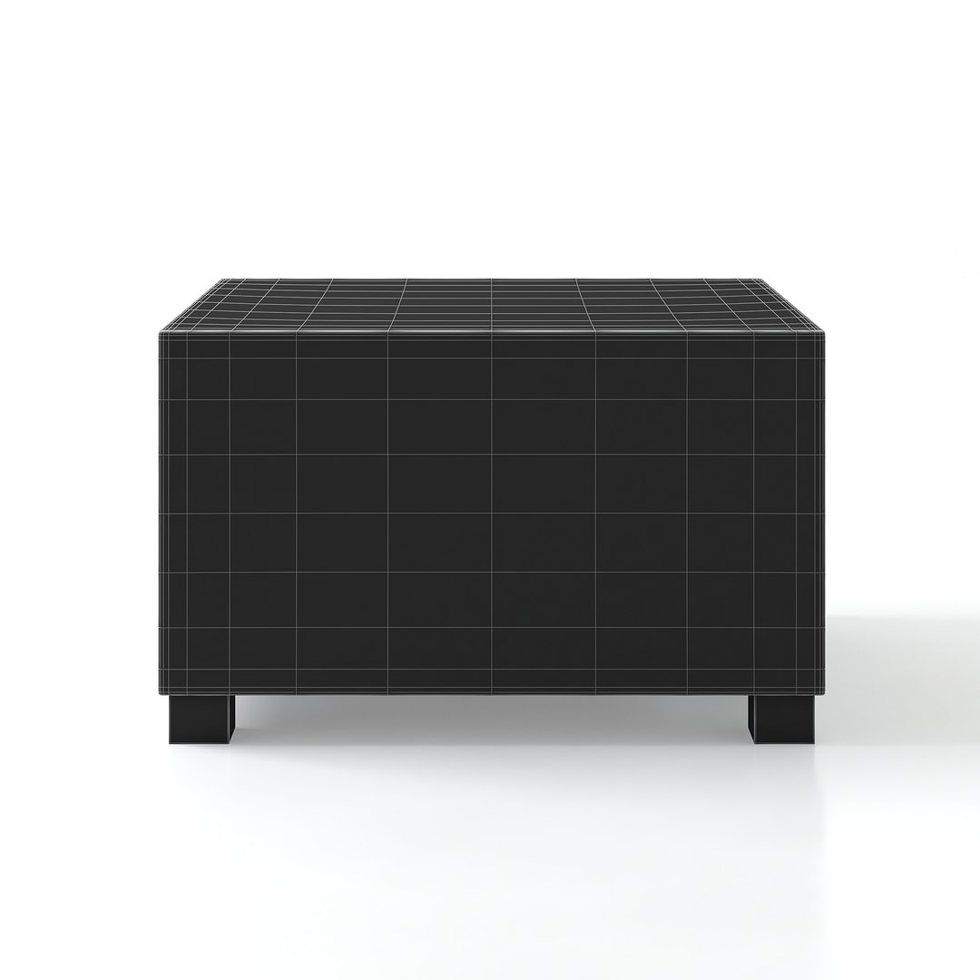 3D Model Rattan Garden Table - TurboSquid 1738526