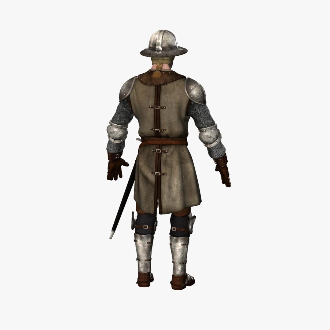 3d Foot Soldier Medieval Model