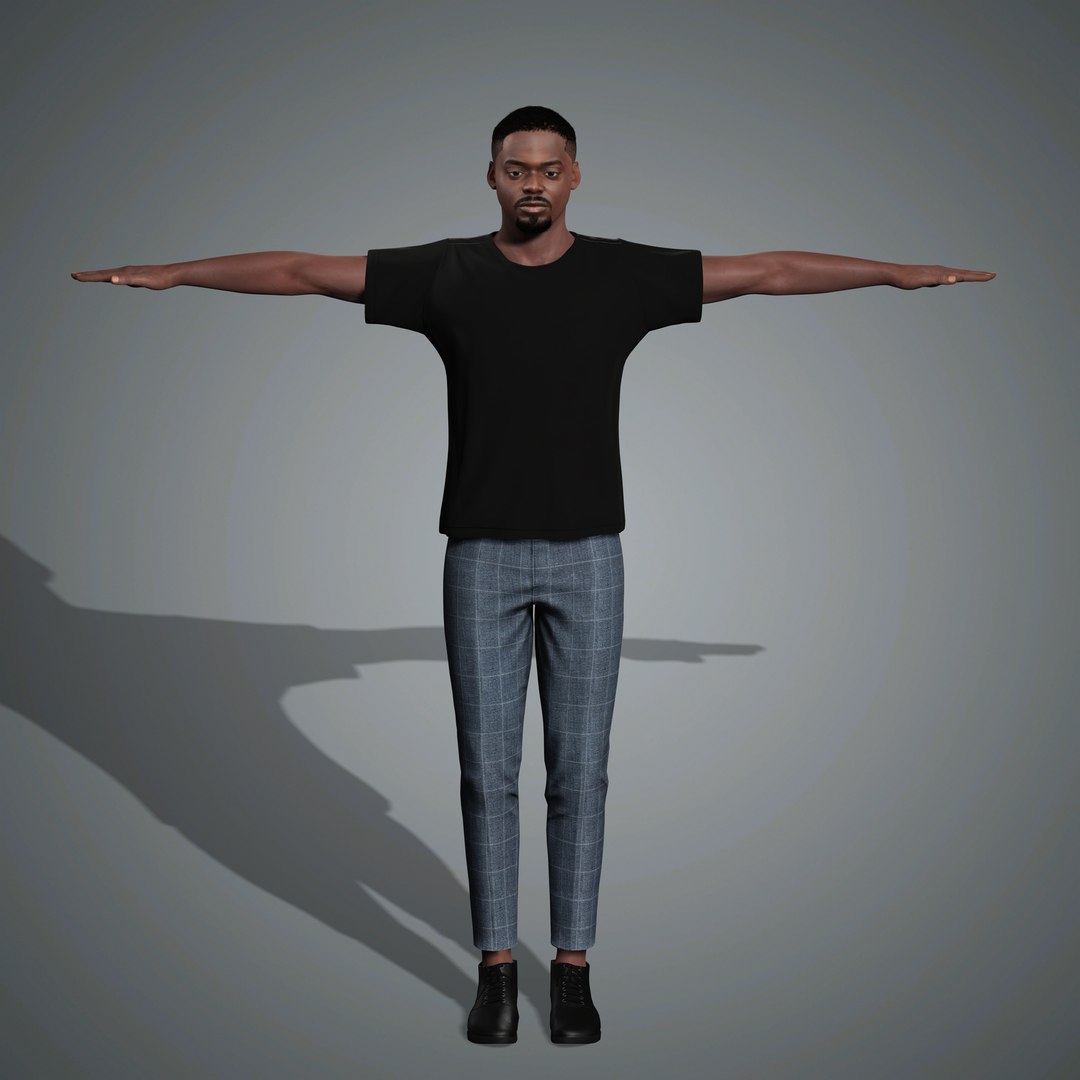 Daniel Kaluuya Character 3D Model Low-poly 3D - TurboSquid 2305435
